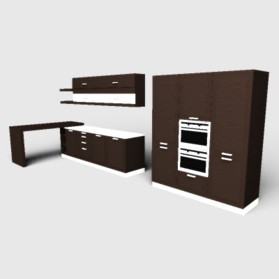 3d kitchen furniture model