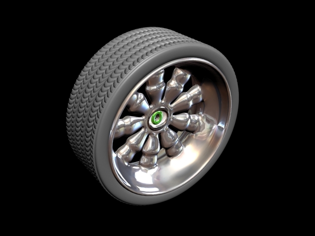 3d wheel eye model