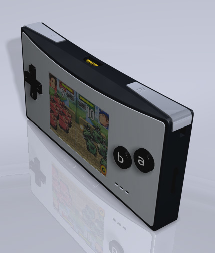 boy advance micro gba 3d c4d