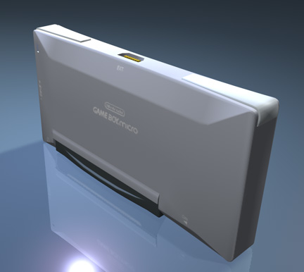 boy advance micro gba 3d c4d