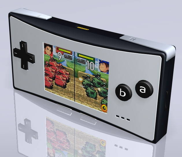 boy advance micro gba 3d c4d