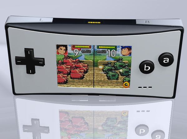 boy advance micro gba 3d c4d