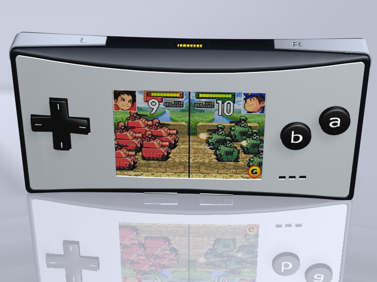 boy advance micro gba 3d c4d