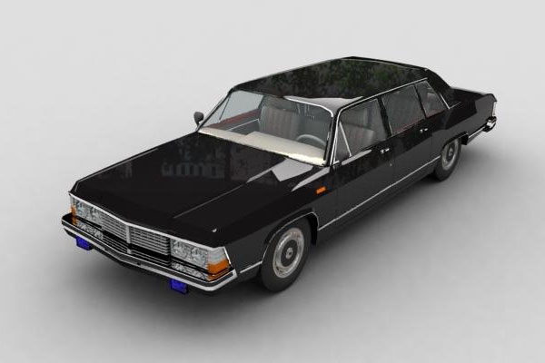 limousine gaz 14 chaika 3d model