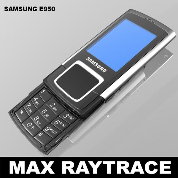 samsung e950 mobile phone 3d model