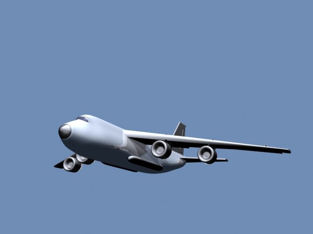 3d model an-124 plane