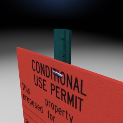 conditional use permit sign max
