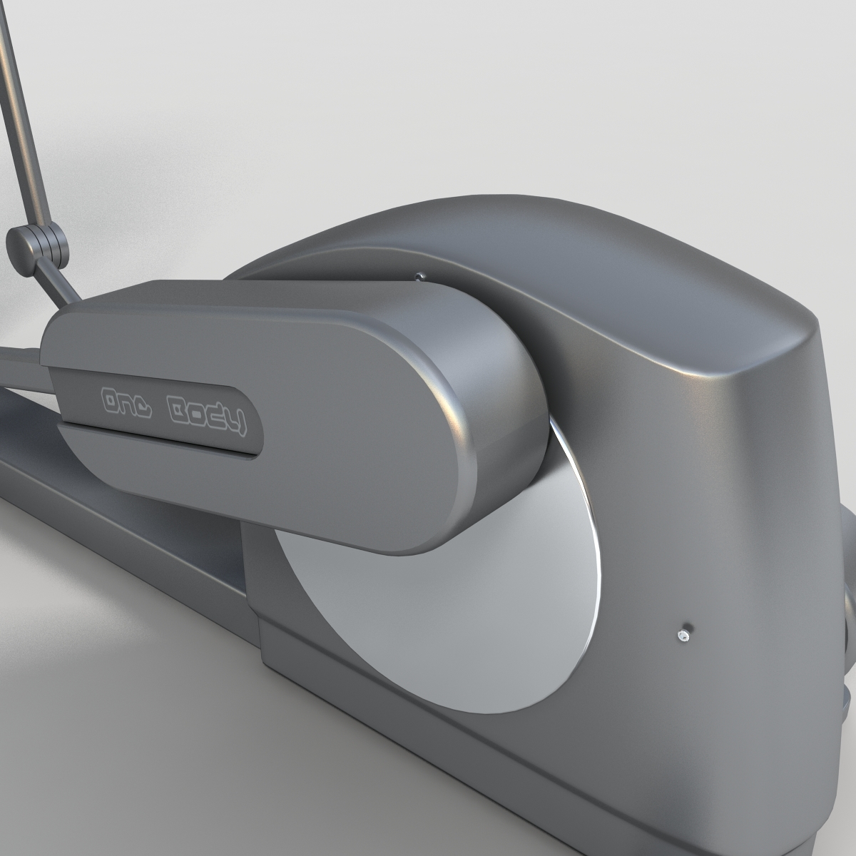 3d model elliptical trainer gym equipment