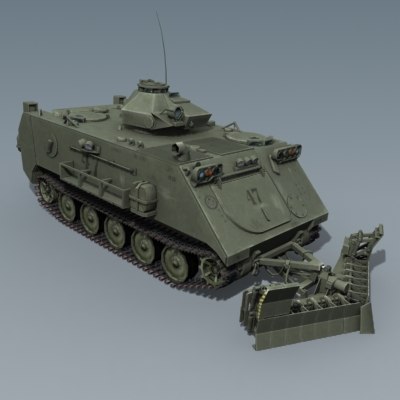 3d model truck apc tank