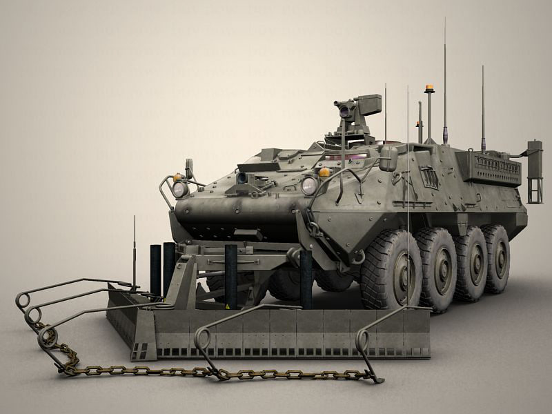 army stryker esv 3d model