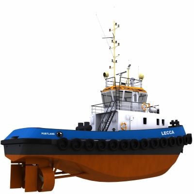 3d model harbour tug