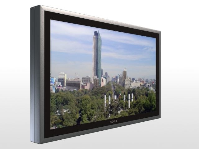 sony plasma tv 3d model