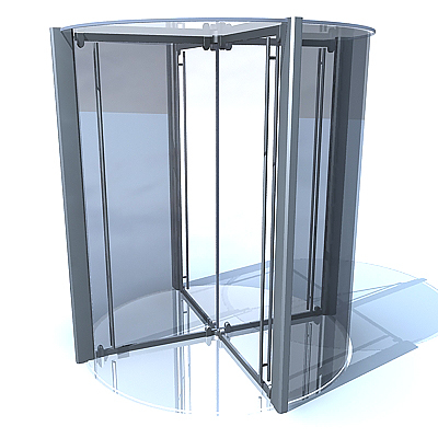 revolving door 3d model