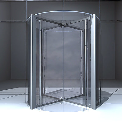 revolving door 3d model
