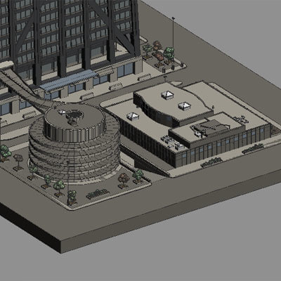 3d john hancock center building model