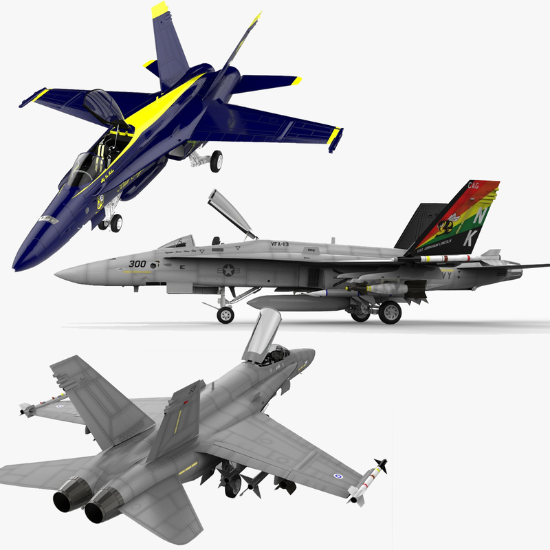 f-18 hornet f a-18 3d model