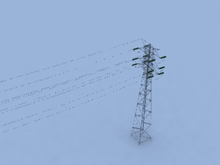 electric tower 3d model