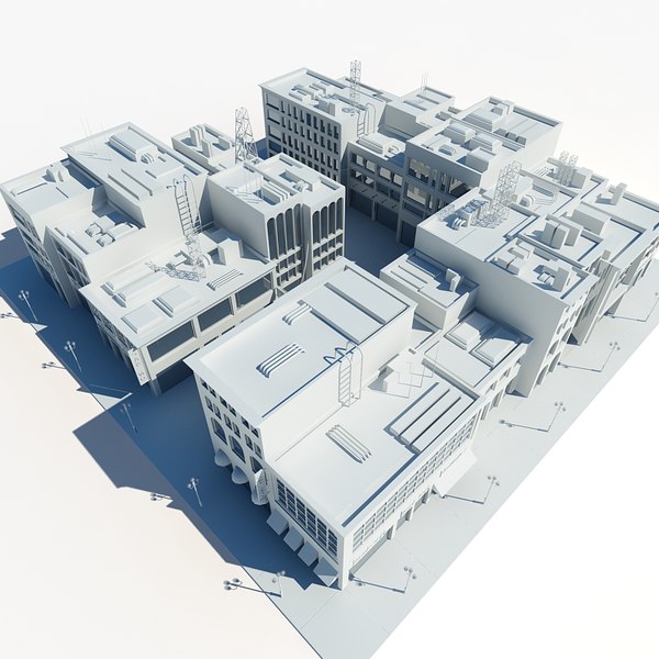 3d commercial building