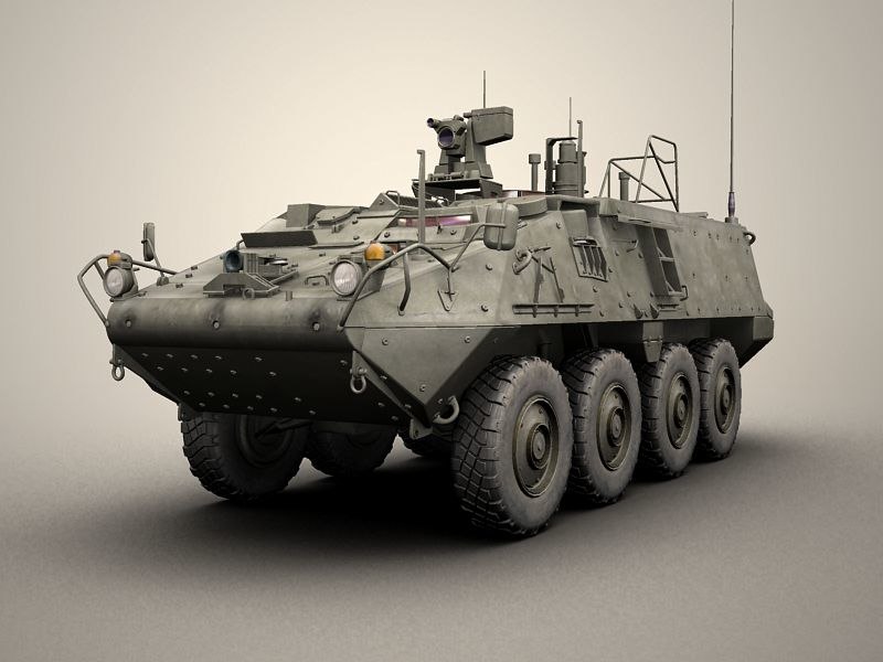 army stryker nbcrv 3d model