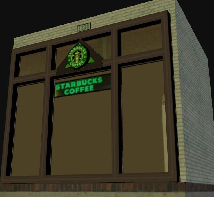 starbucks stores 3d model