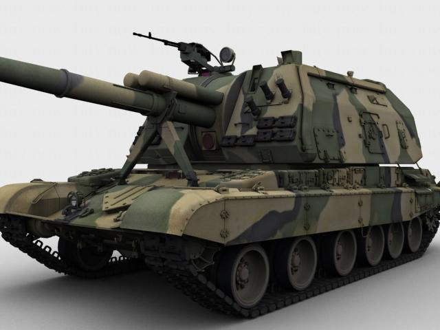 3d russian msta tank