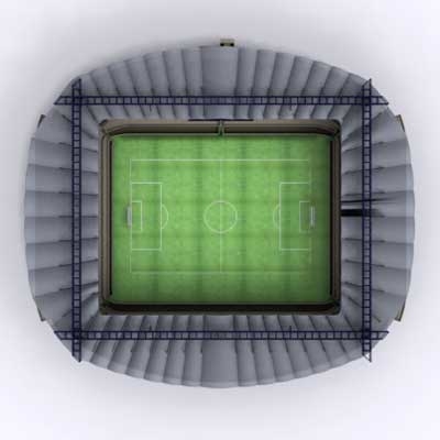 3d football stadium model
