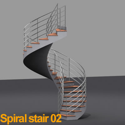 spiral stair 3d model