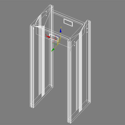 metal detector 3d model