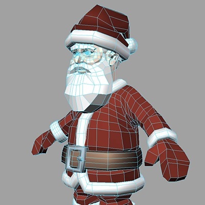 3d santa