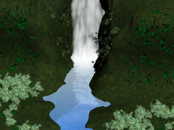 water waterfall 3d model water waterfall 3d model