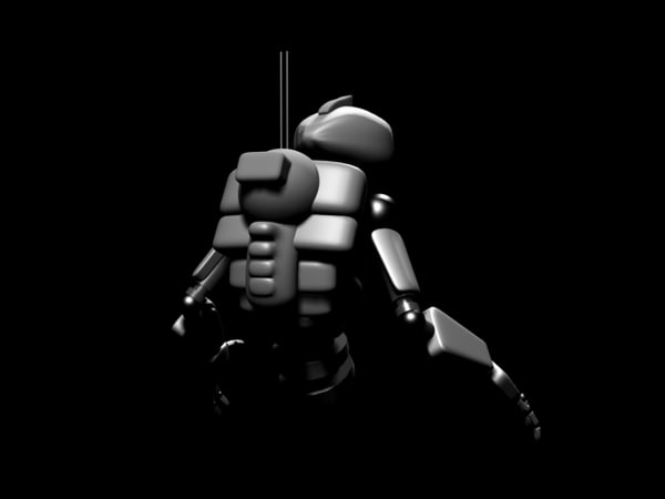 3d small robot model