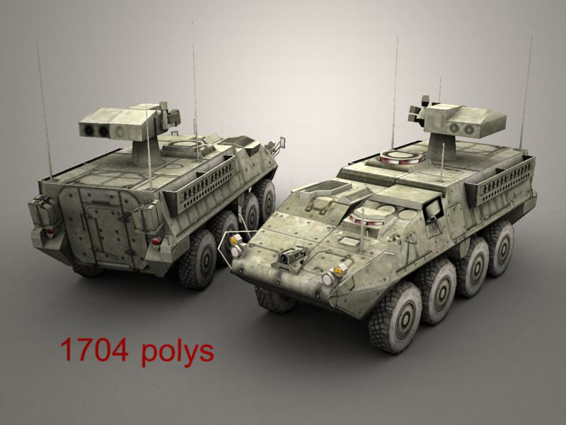 army stryker atgm 3d max