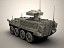 army stryker atgm 3d model