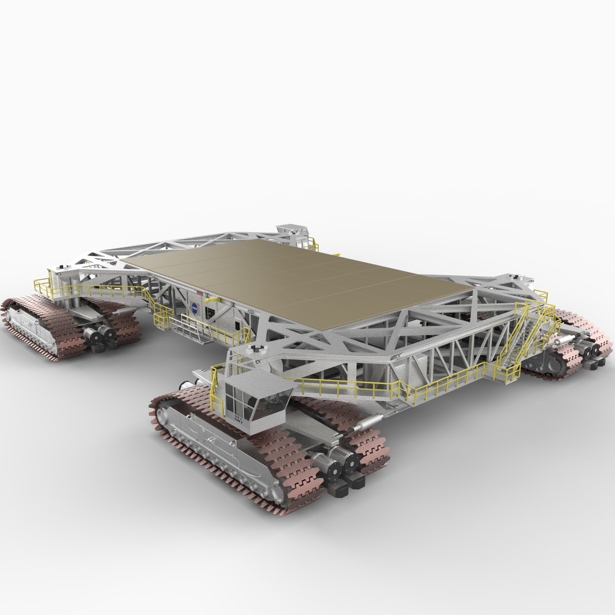 nasa crawler transporter saturn v 3d model