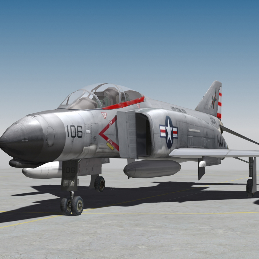F4 Phantom-USS CORAL SEA Modelo 3D - TurboSquid 292972