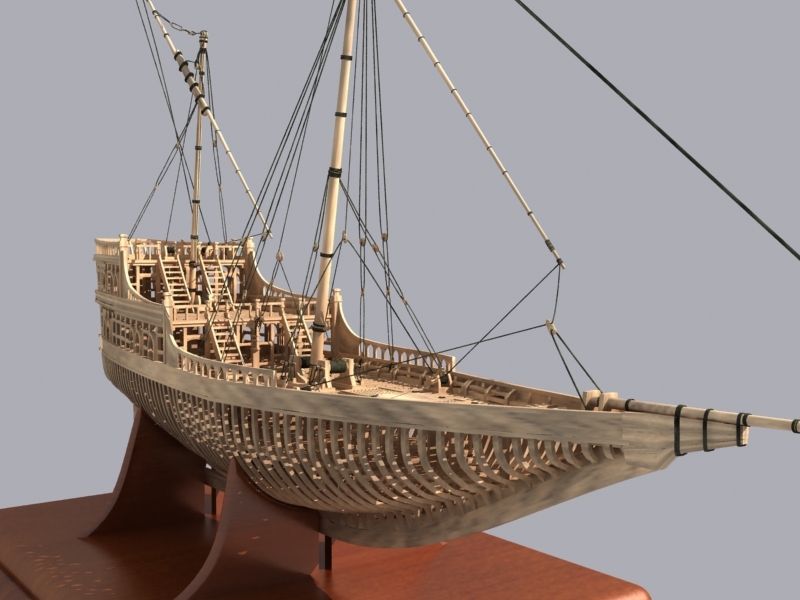 3ds max sail ship frame