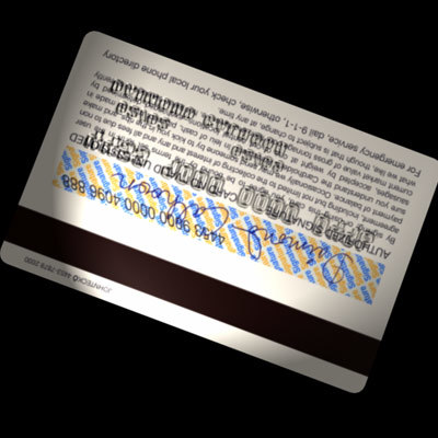 credit card hologram 3d obj