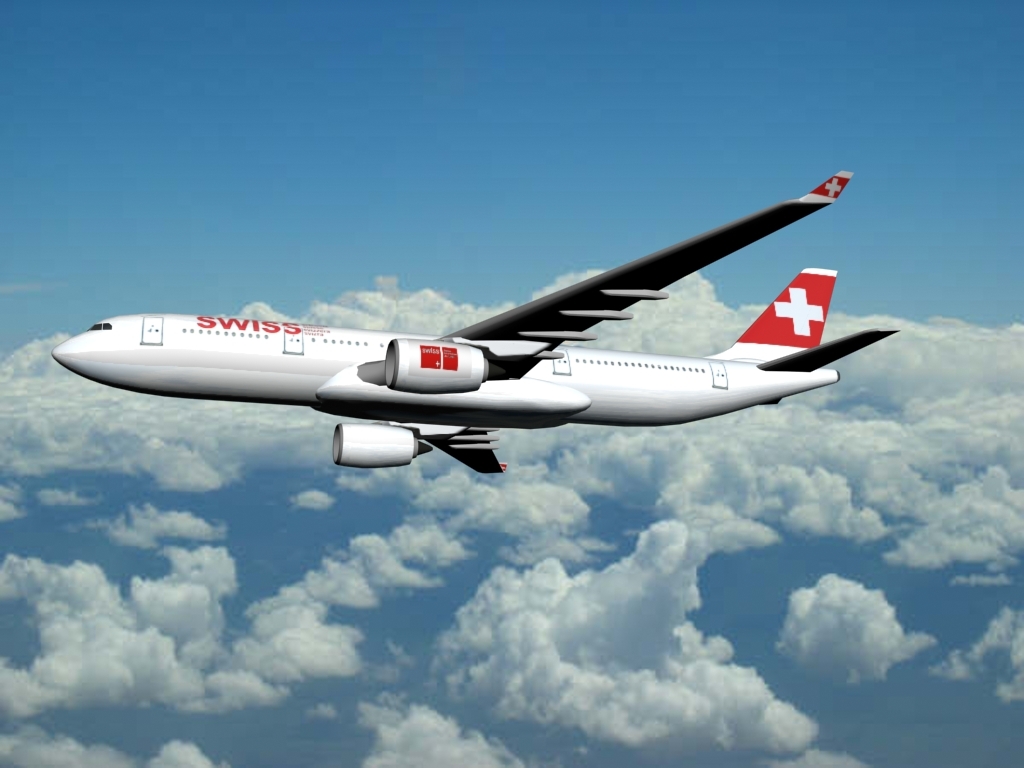 a350-800 swiss 3d model