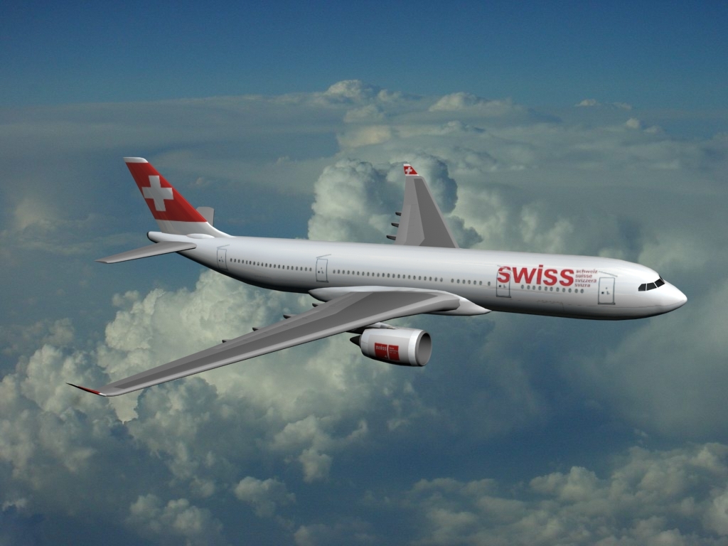 a350-800 swiss 3d model