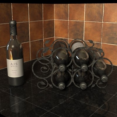 3d model wine rack