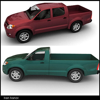 toyota hilux 3d model