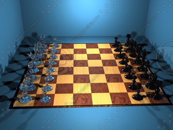3d model chess board