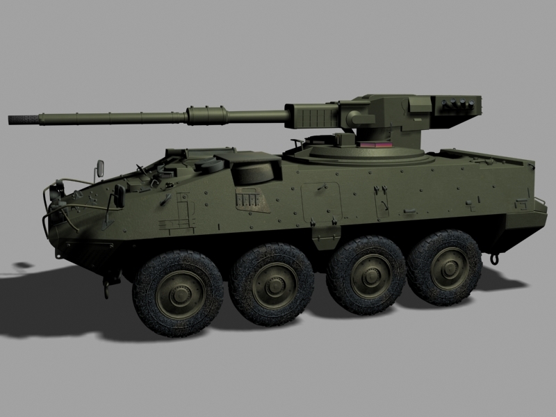 stryker mgs 3d model