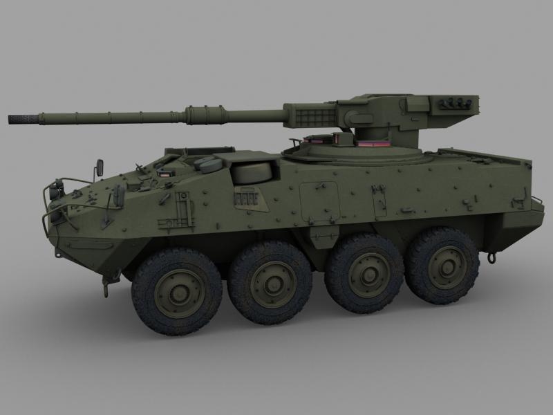 stryker mgs 3d model