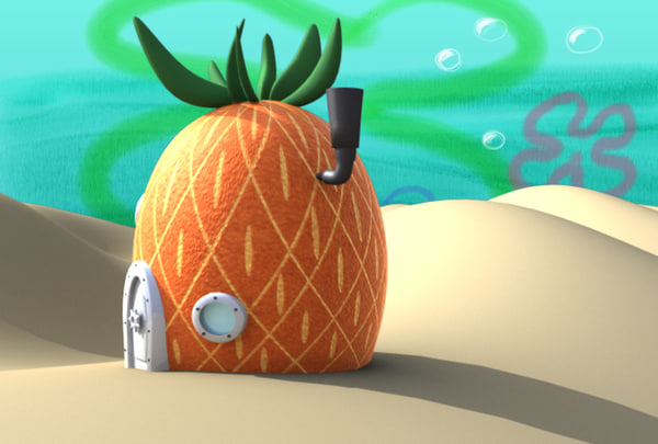 house spongebob 3d model