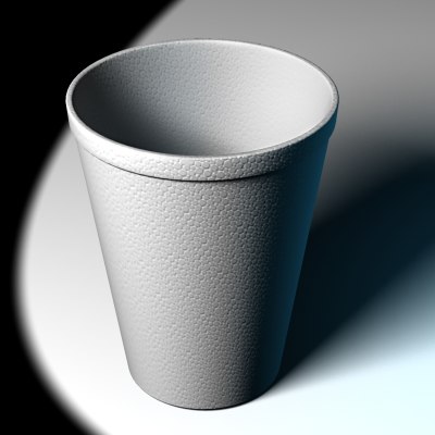 3d styrofoam cup model