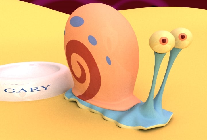gary snail 3d lwo