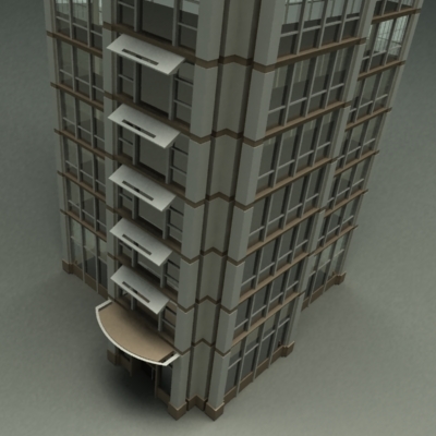 35 story skyscraper building 3d 3ds