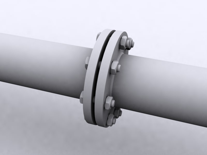 3d model pipe coupling