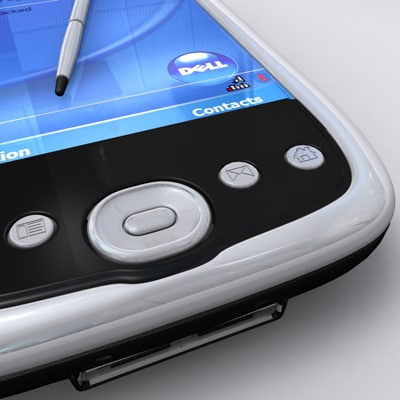 dell axim x50v pda 3d model